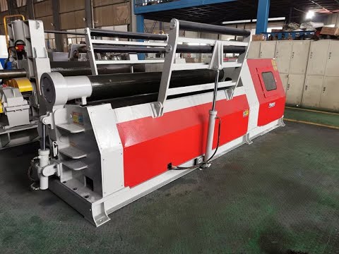 Stainless steel aluminum rolling machine W12 6x1500mm 4 roller plate ...