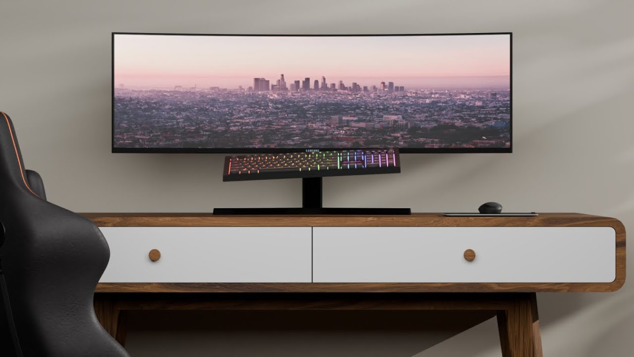 3d keyboard animation created in blender - YouTube