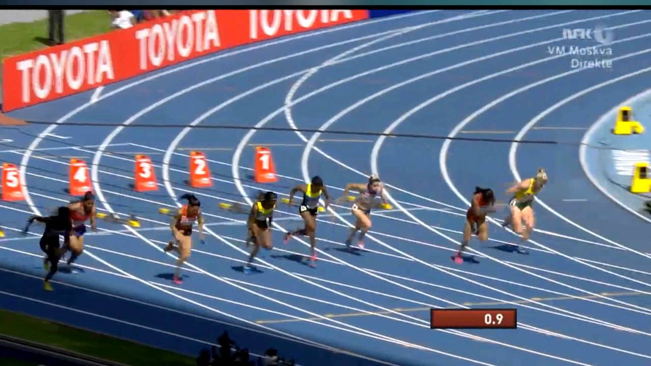 Moscow 2013 Women 100M Heat 3 IAAF World Championship - YouTube