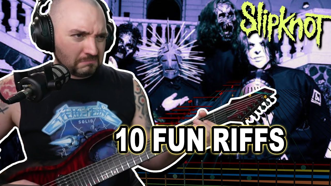 10 Fun Riffs On Guitar To Play in Rocksmith! SLIPKNOT EDITION! - YouTube