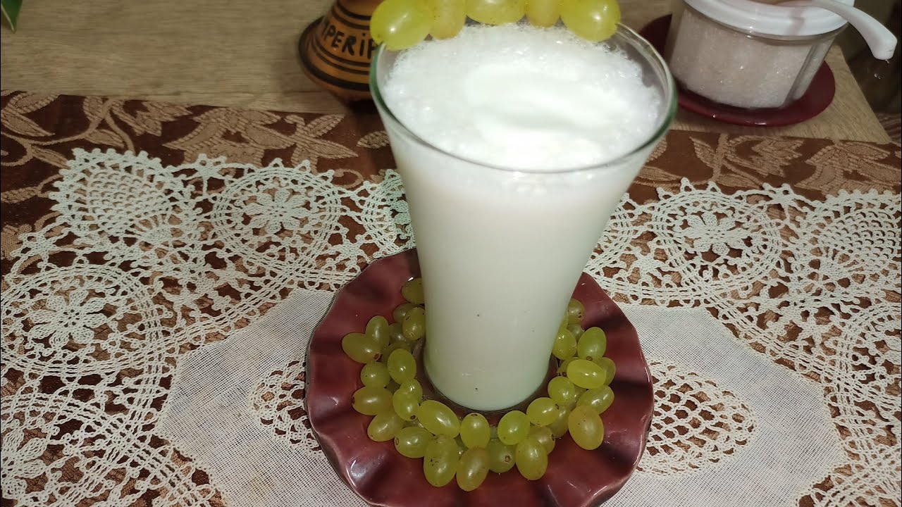 Grapes Milk Shake ! Angoor ka Milk shake ! Instant Grapes milkshake ...