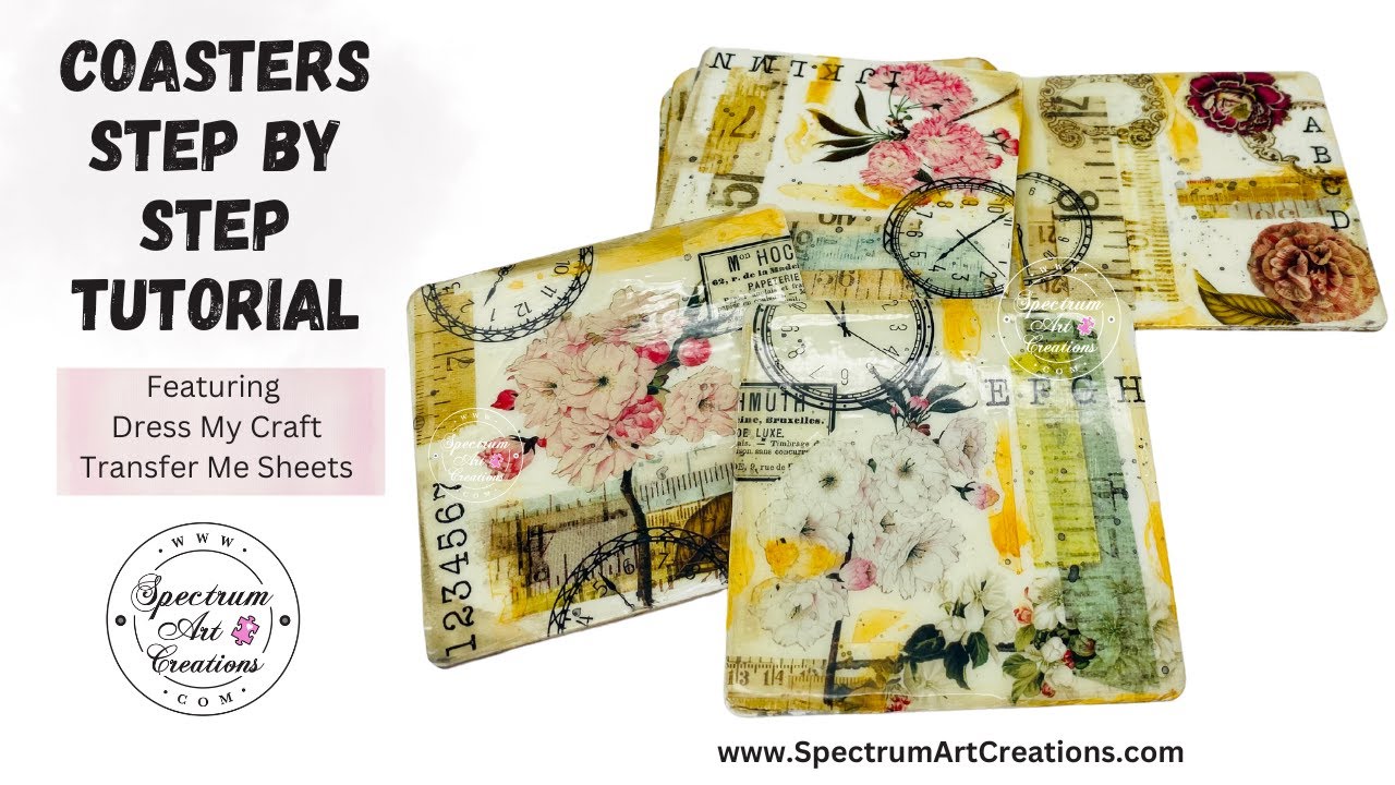 Coaster Set feat. Transfer Me Sheets by Dress my Craft # ...