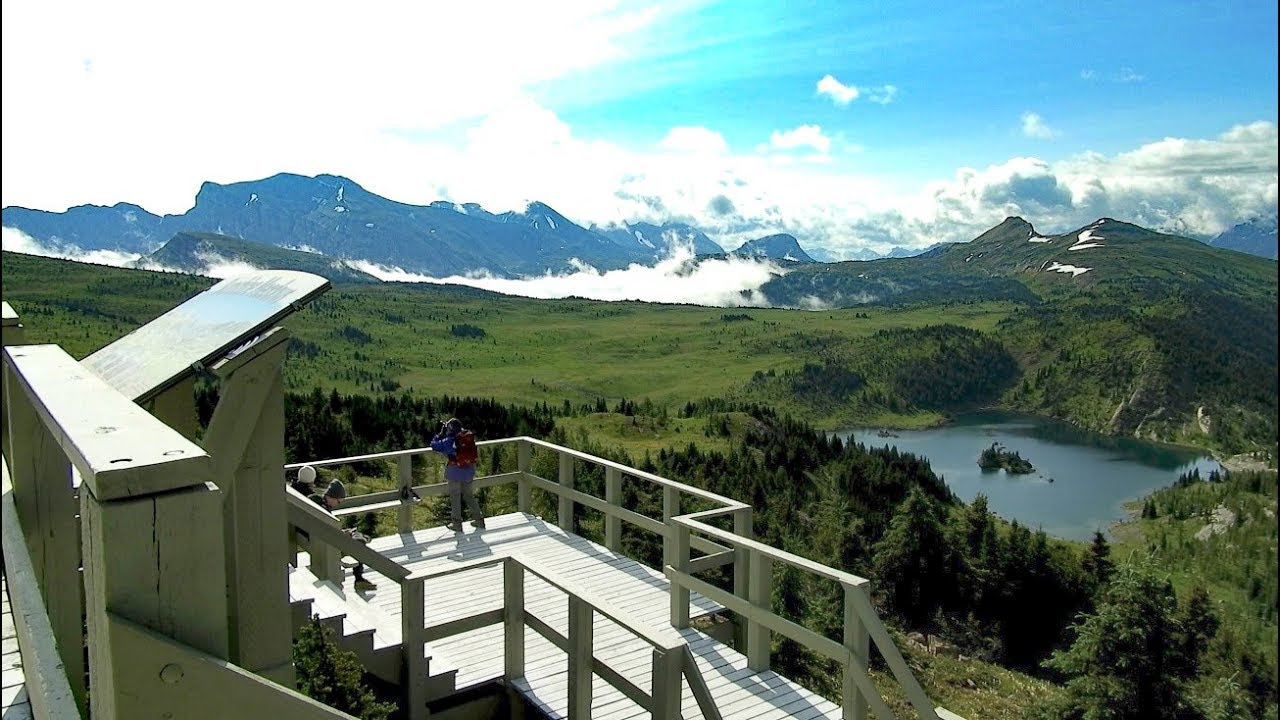 Hiking to Sunshine Village Standish Viewing Deck - YouTube