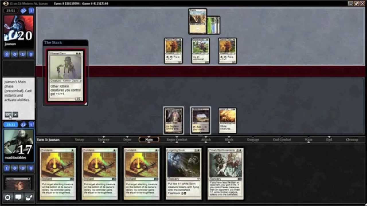 MTG - MTGO Pilot - B/W Tokens - Modern - Magic the Gathering - YouTube