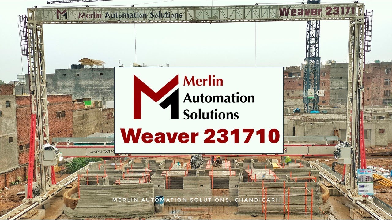 Merlin Weaver 3D Construction Printer - YouTube