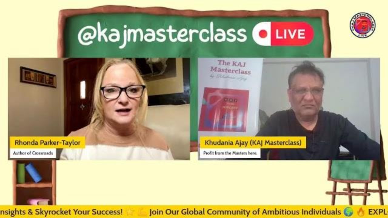 Finding Joy In This Crazy World As A Writer With Rhonda Parker-Taylor | KAJ Masterclass LIVE ...