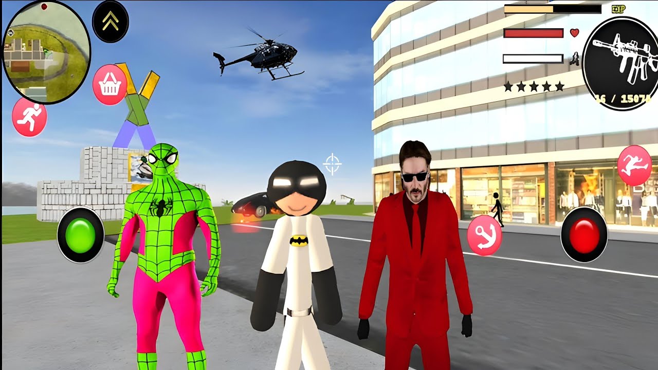 Batman Stickman Game Superhero Crime Mafia City Part#22 - New Update ...