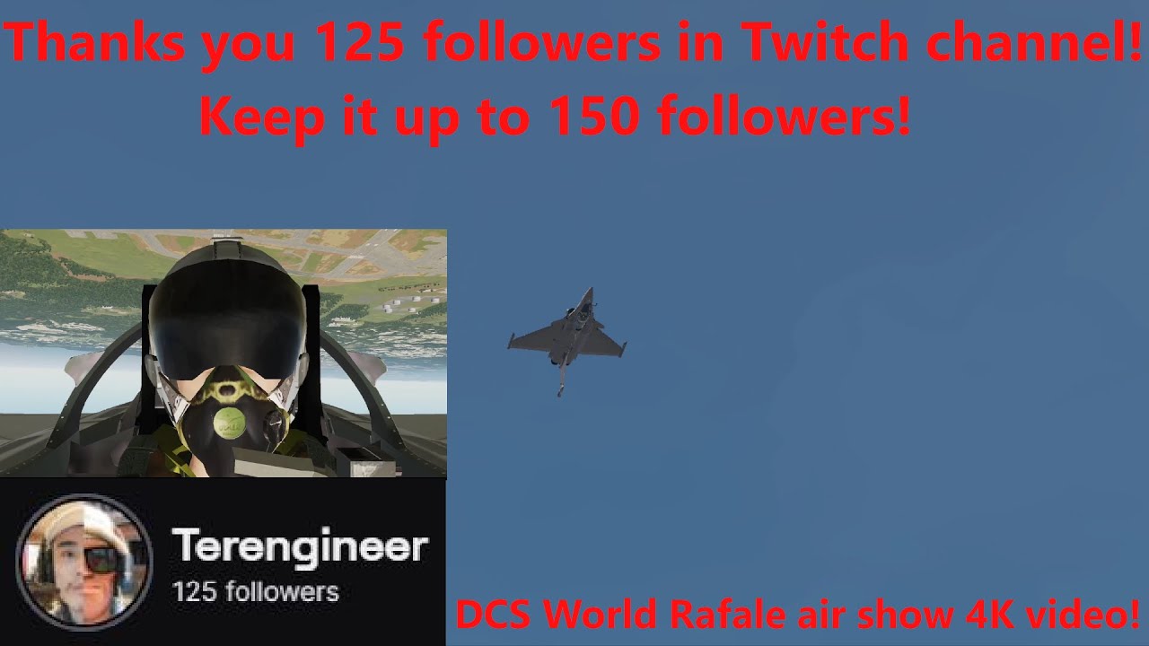 4K Thank you 125 followers in Twitch channel!~(Keep it up to 150 ...