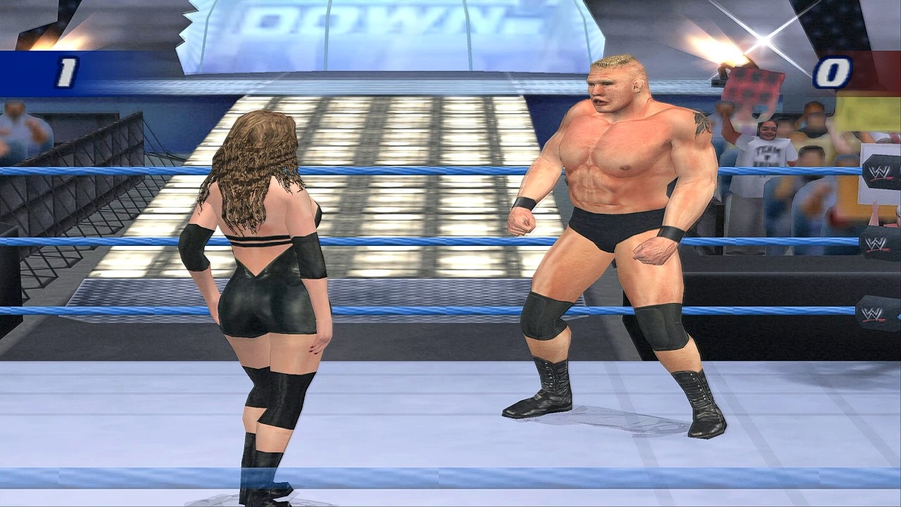 Brock Lesnar vs. Stephanie | Three Stage of Hell | Mixed Wrestling | WWE SD! Shut Your Mouth ...