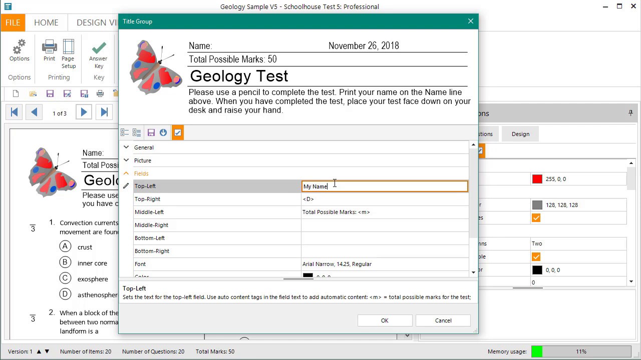 Schoolhouse Test 5: Formatting the Document - YouTube