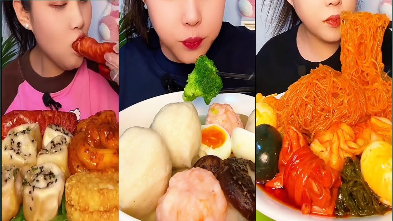 Chinese Fried Intestine, Potato Cake, Fishball & Lamb Intestine with ...
