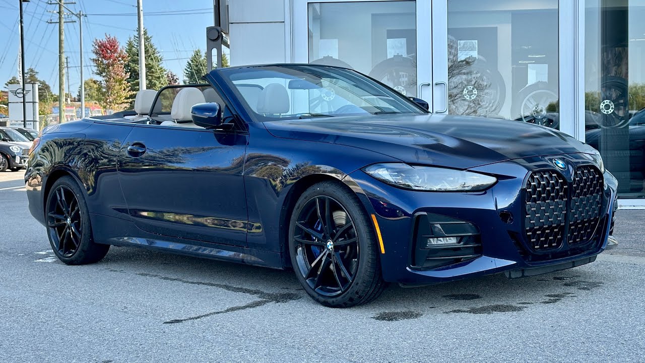 2022 BMW 430i xDrive Cabriolet - Tanzanite Blue on Oyster - YouTube