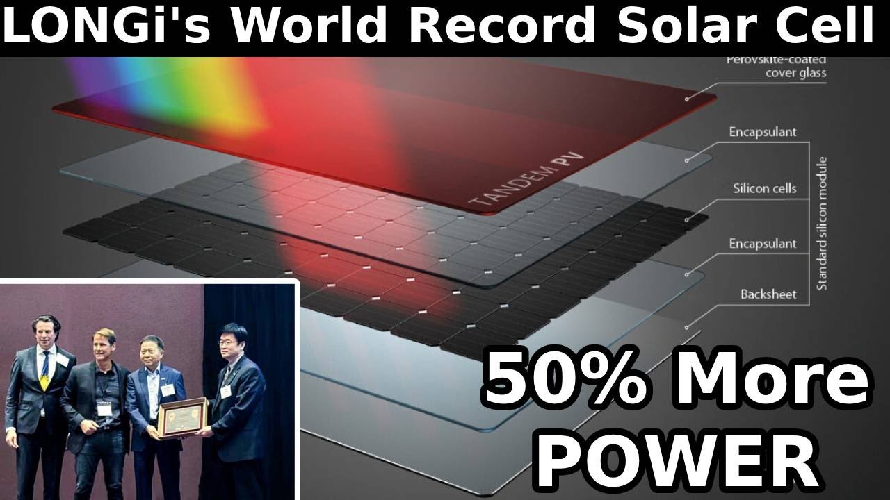 Longi's record efficiency Solar Cell. 50% more power - YouTube