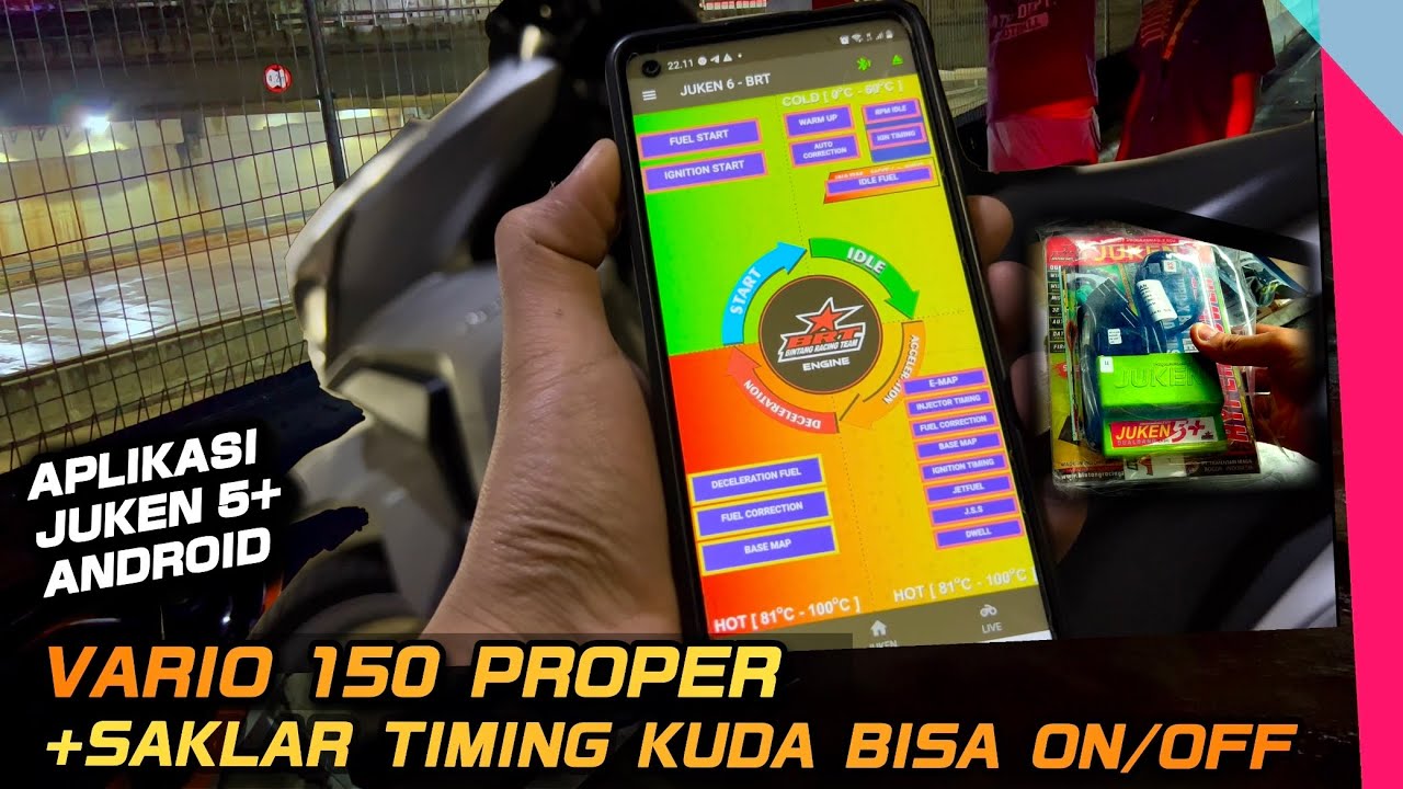 PASANG DAN SETTING ECU JUKEN 5++ DI VARIO 150 STANDAR | APLIKASI JUKEN ...