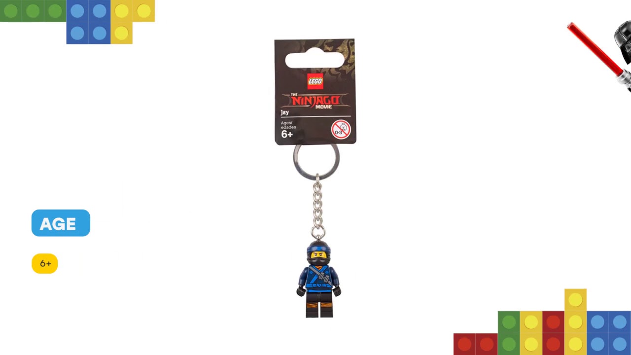LEGO Keychain Jay 2017 853696: Review - YouTube