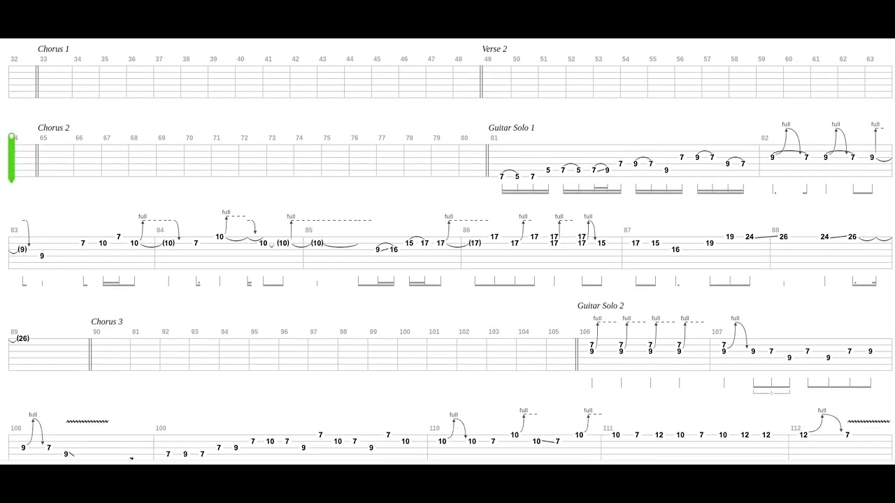 Mother Tab by Danzig + Guitar only + Guitar tab - YouTube