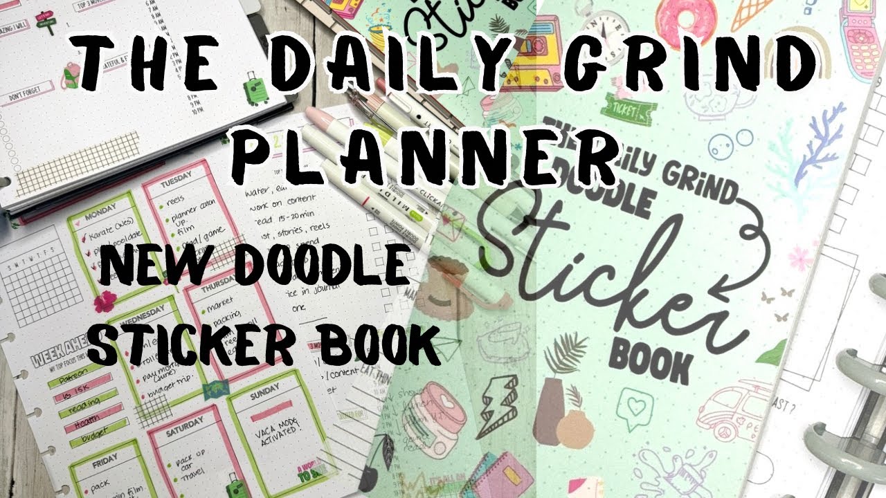 New Stickers | The Daily Grind Planner | Weekly Set Up - YouTube