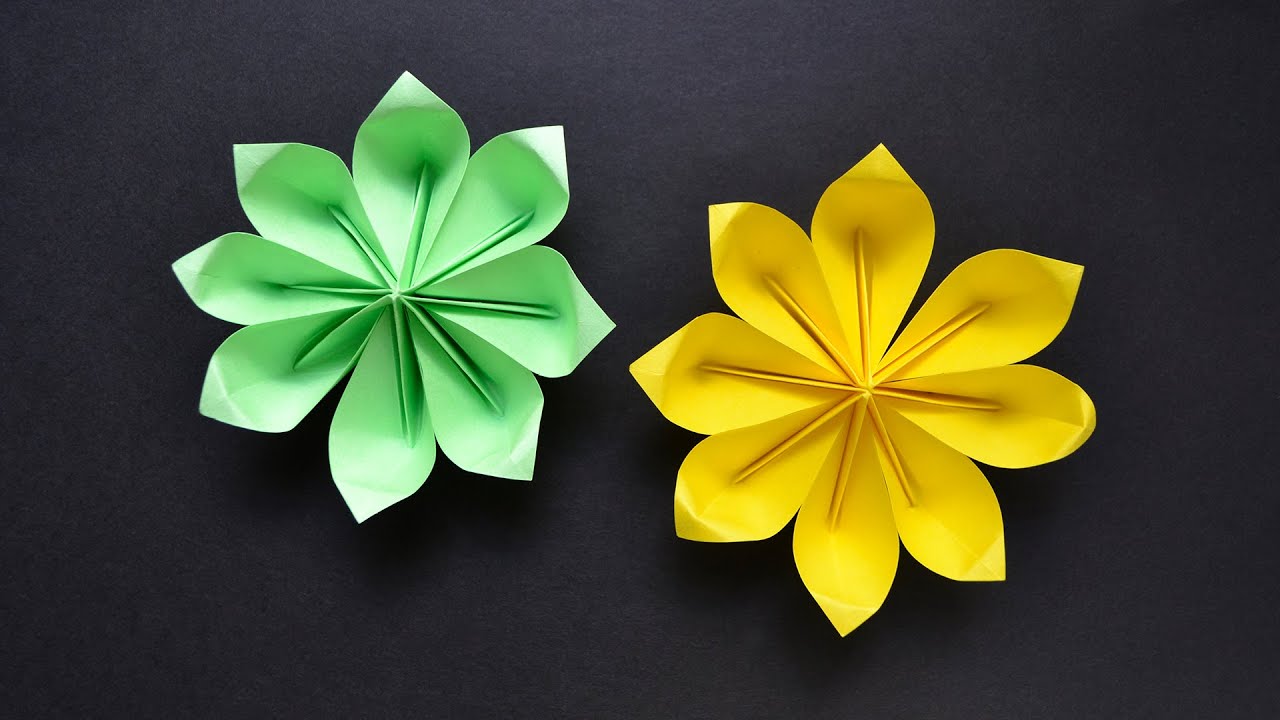 Cute PAPER FLOWERS | Origami Decoration | Tutorial DIY by ColorMania ...