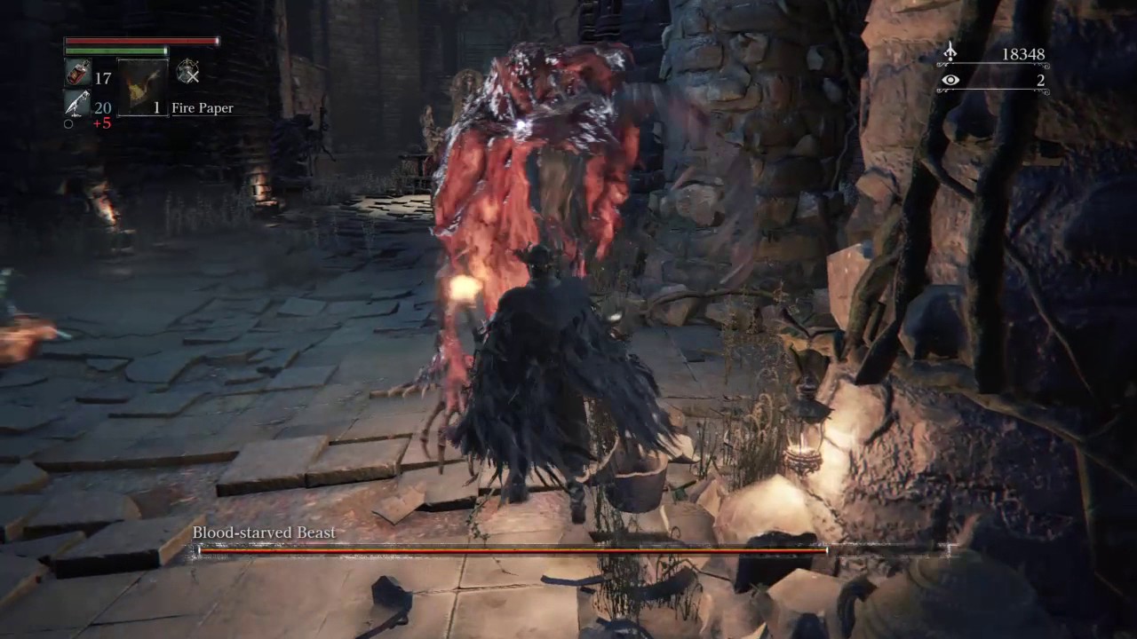 Bloodborne™ battle with the blood-starved beast - YouTube