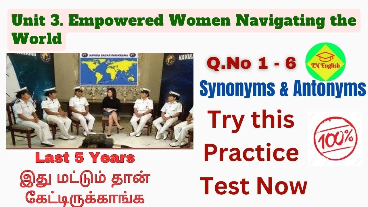 EMPOWERED WOMEN NAVIGATING THE WORLD| SYNONYMS & ANTONYMS| XSTD ENGLISH ...