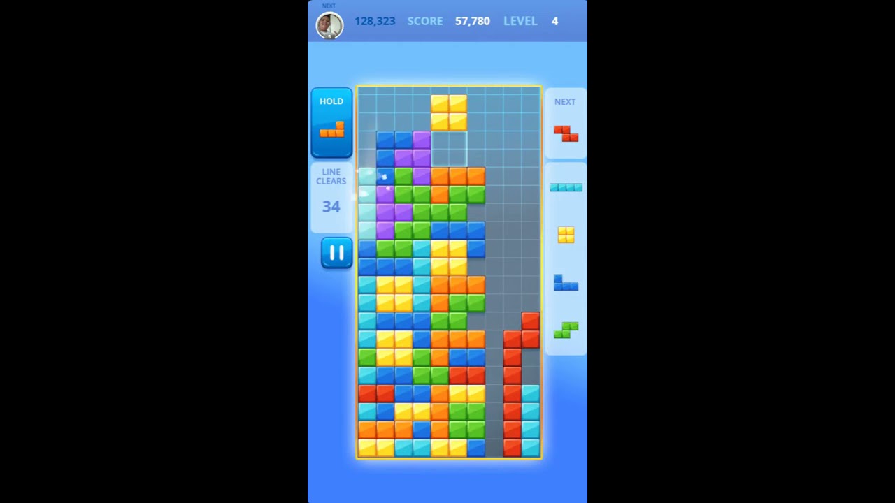 Tetris on Facebook Messenger - 718,919 Highscore! [4th December 2017 ...