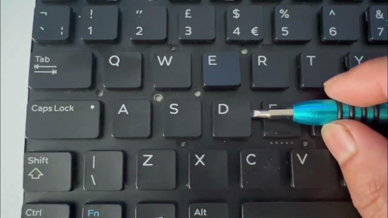 How to fix replace keyboard key for dell laptop - YouTube