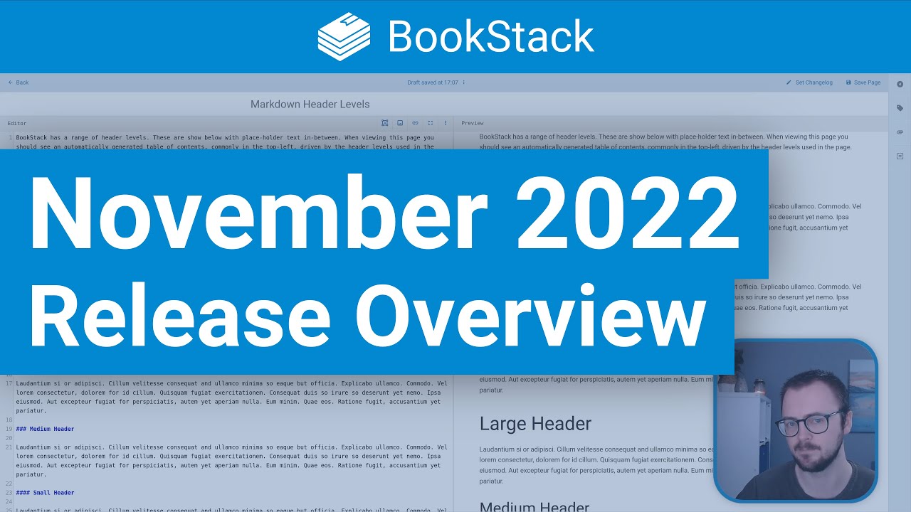 Bookstack November Release Overview V2211 Youtube