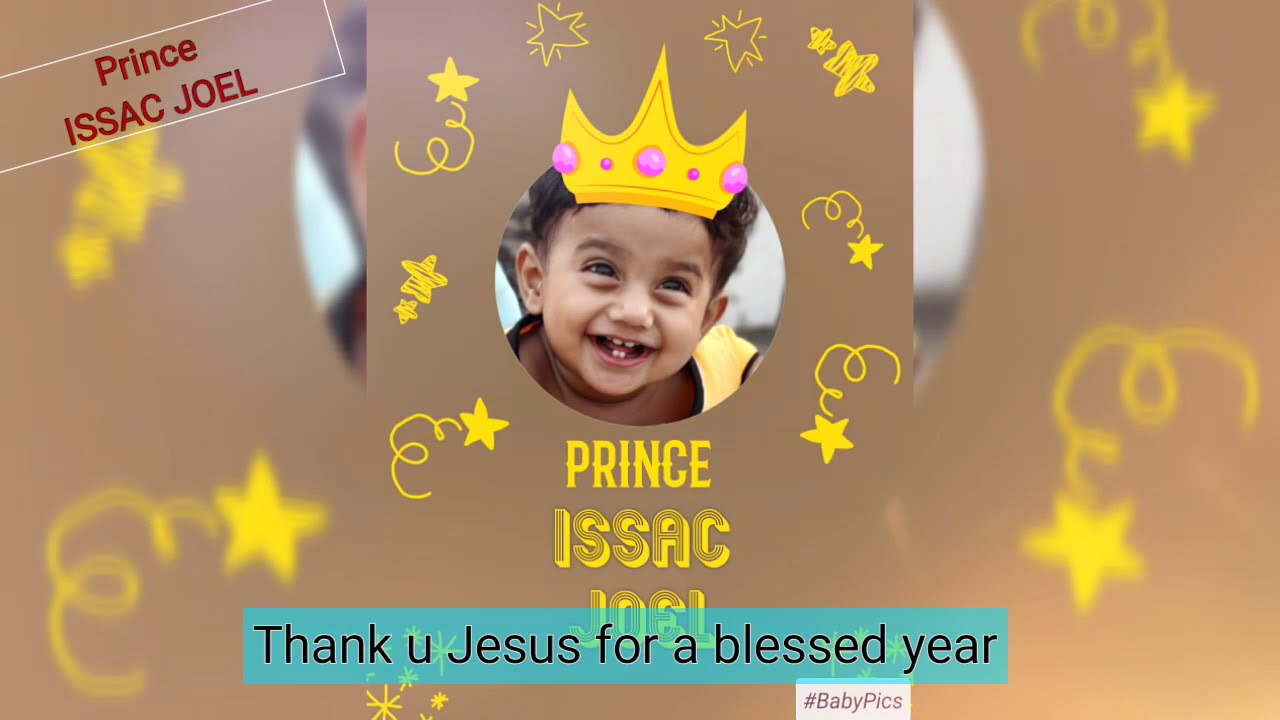 Prince Issac Joel 1st birthday, one year journey - YouTube