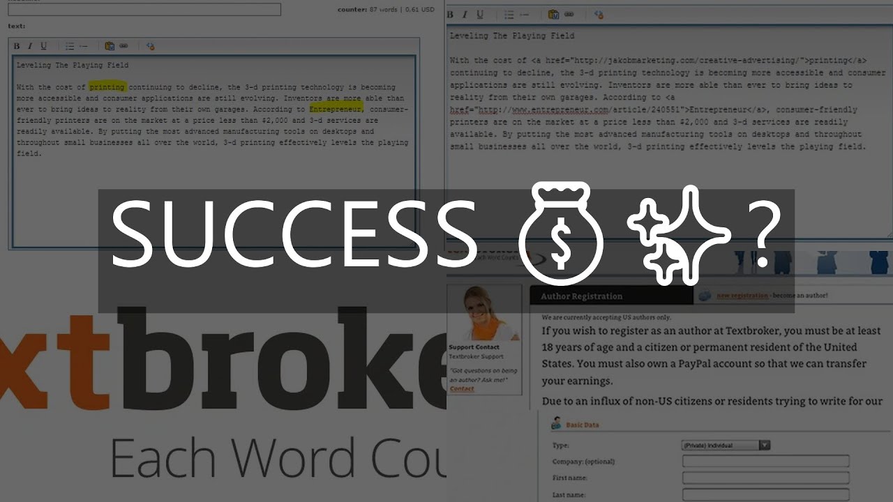 textbroker review can you make full time income writing articles from home lets find out - YouTube