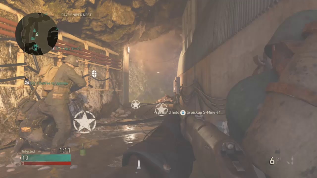 Cod ww2: infected and no scopes. - YouTube