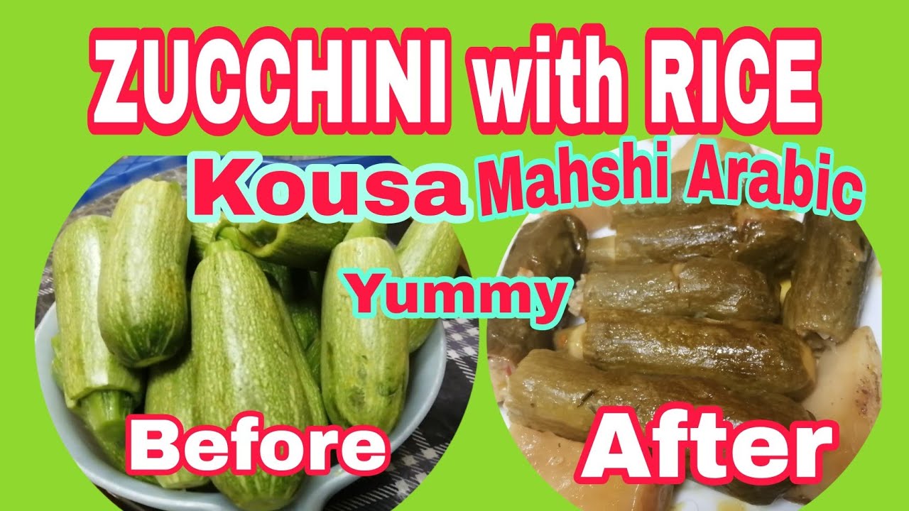 ZUCCHINI Recipe /Kousa in Arabic - YouTube