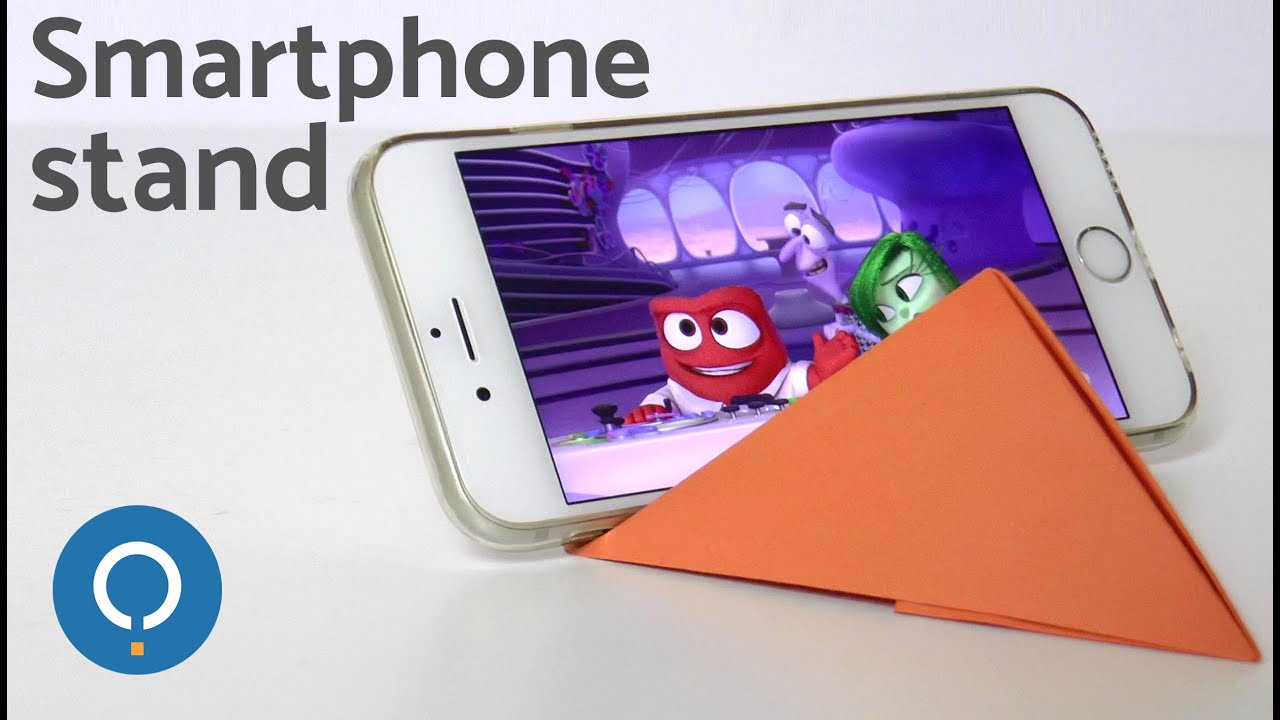 How to make an iPhone stand. EASY DIY - YouTube