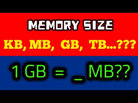 Bit, Byte, KB, MB, GB, TB, PB??|computer memory size |1 Gb equals to how many mb| genius shroff