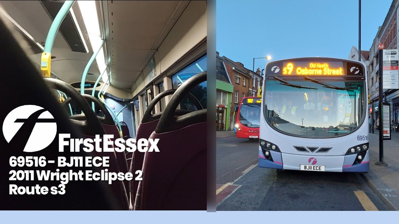 Odd Sounding Engine - First Essex 69516 Wright Eclipse 2 working the s3 ...