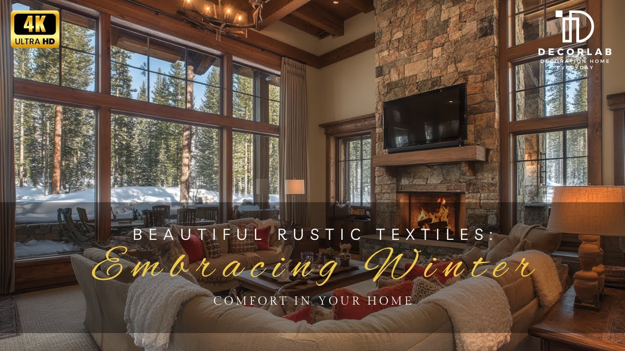 Beautiful Rustic Textiles: Embracing Winter Comfort in Your Home - YouTube