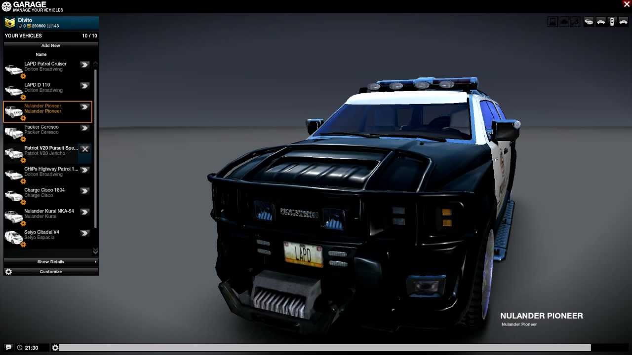 LAPDRP APB Reloaded- Demo of new vehicle lights. - YouTube