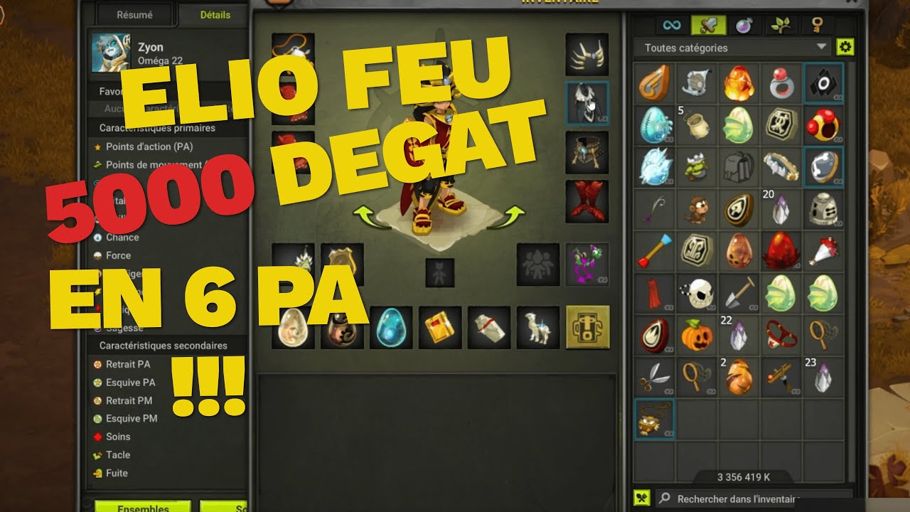 [DOFUS] - ELIOTROPE FEU/DO CRI -5000 en 6PA !! - Présentation - YouTube