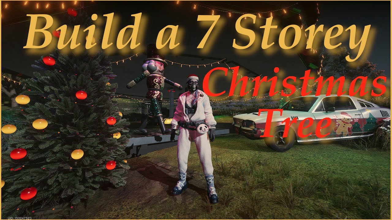 I Built a Super Tall Christmas Tree in Once Human! Best Christmas Build ...