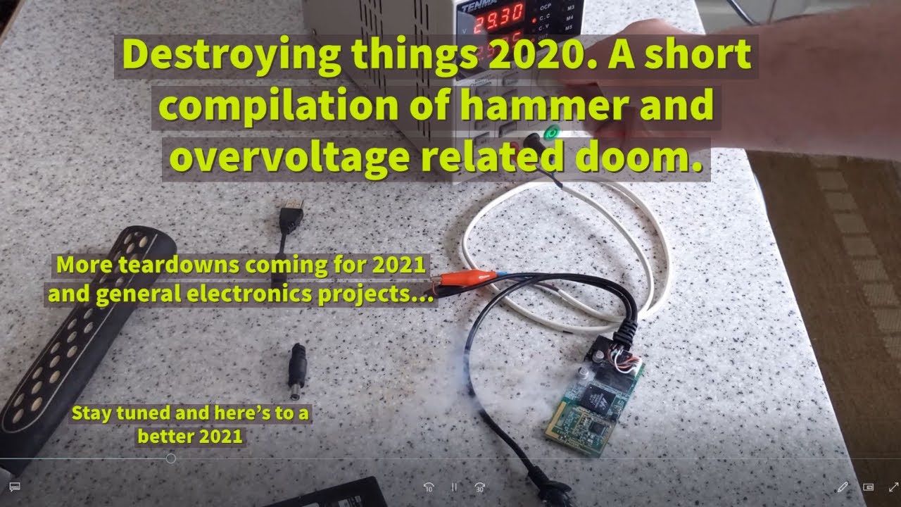 Overloading & smashing electronics compilation. - YouTube
