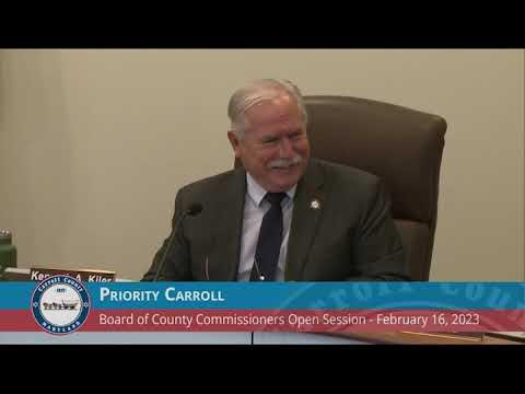Board of Carroll County Commissioners Open Session Feb 16 2023 - YouTube