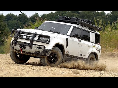 1/10 Scale LAND ROVER NEW DEFENDER d110 Element Enduro IFS2 Suspension Off-Road Driving 4X4 RC Car
