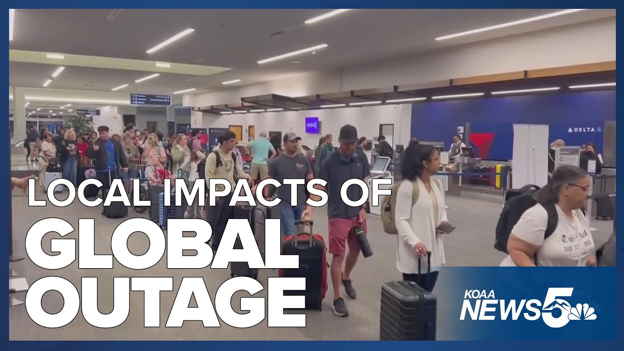 Local impacts due to the global technology outage - YouTube