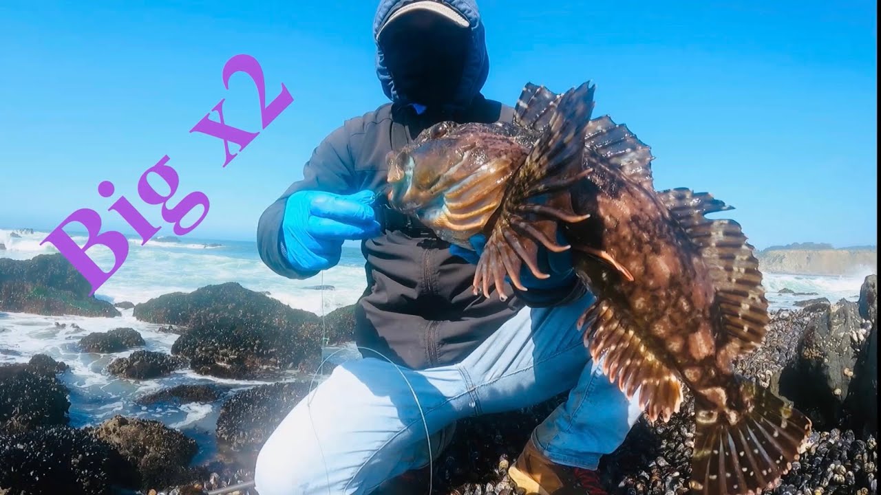Humongous fish was hiden under huge wave - YouTube