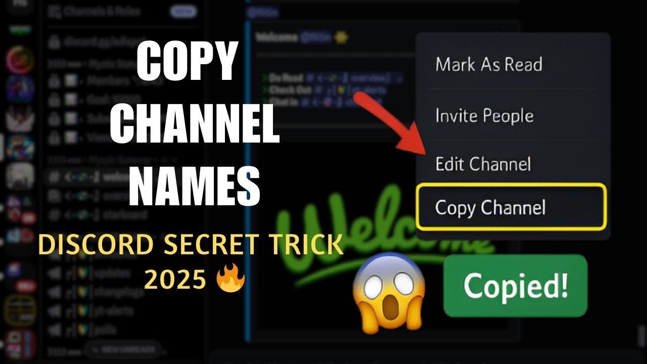 Copy Discord Channel Names Without Admin Permissions (Easy Guide) - YouTube