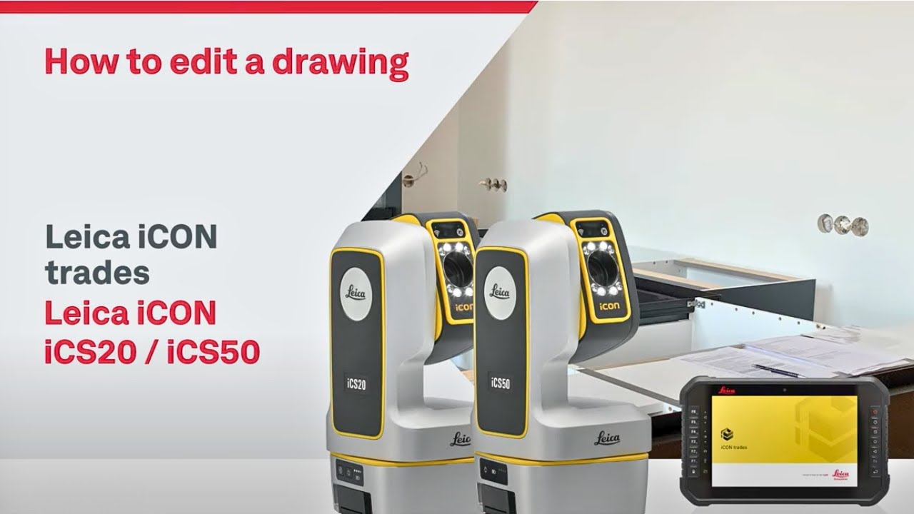 How to edit a drawing - Leica iCON trades - YouTube