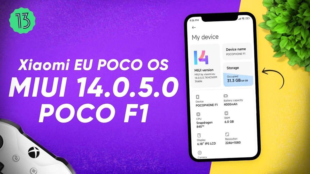 MIUI 14.0.5.0 Xiaomi EU | POCO OS Android 13 | Full Review | Poco F1 ...