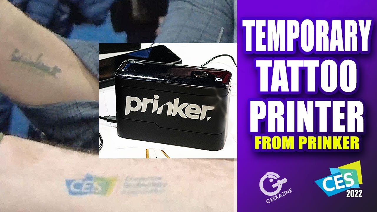 Prinker Skin Tattoo Printer - YouTube