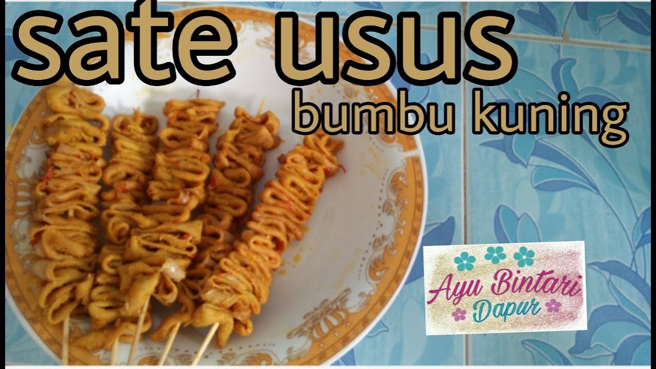 sate usus bumbu kuning. MASAKAN SEHARI HARI - YouTube