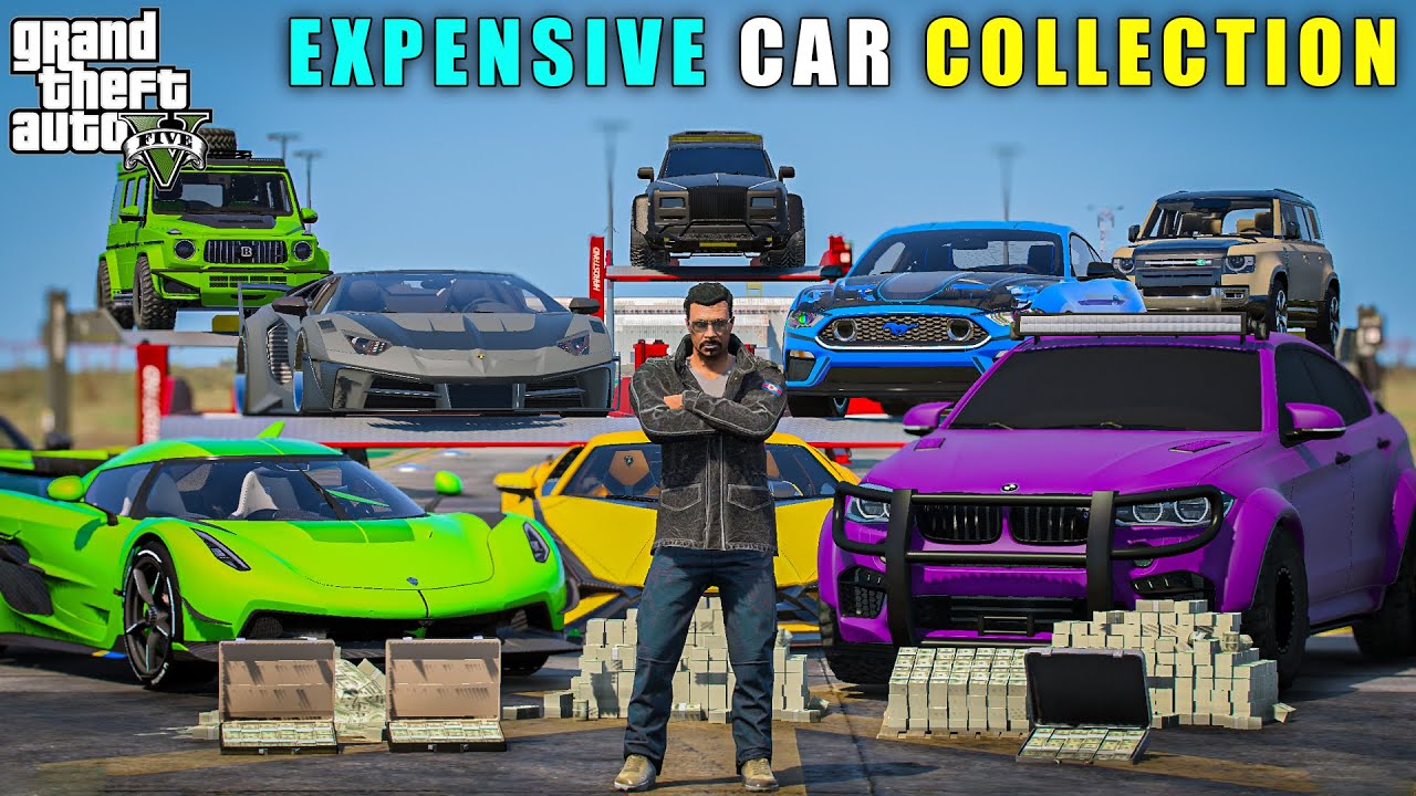 GTA 5 : MY EXPENSIVE LUXURY CAR COLLECTION || ONLINE #1 - YouTube