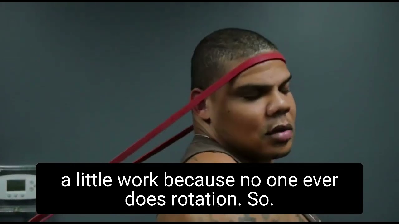 Band Resisted Neck Rotation Exercise - YouTube